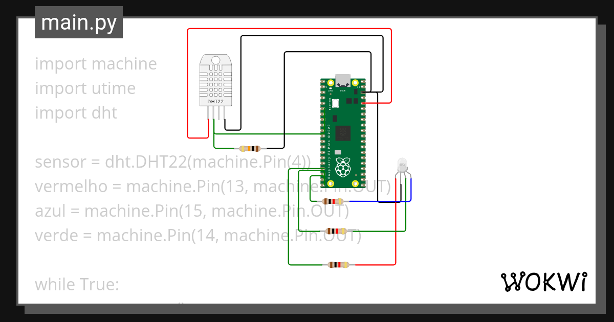 DHT11 - Sensor de umidade e temperatura Copy - Wokwi ESP32, STM32, Arduino Simulator