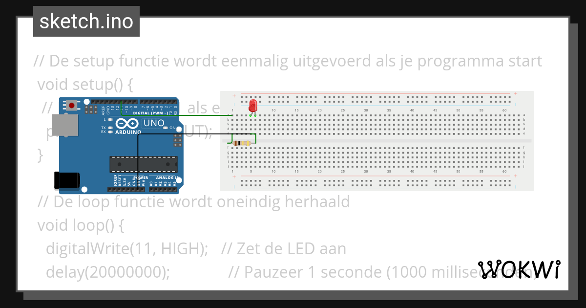 Les 2 Informatica Merijn T - Wokwi ESP32, STM32, Arduino Simulator
