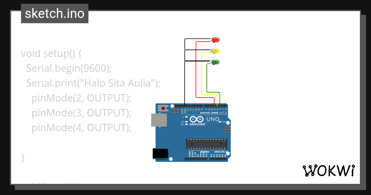 Prakte 3 Lampu Menyala Dan Mati Copy Wokwi Esp32 Stm32 Arduino 6119