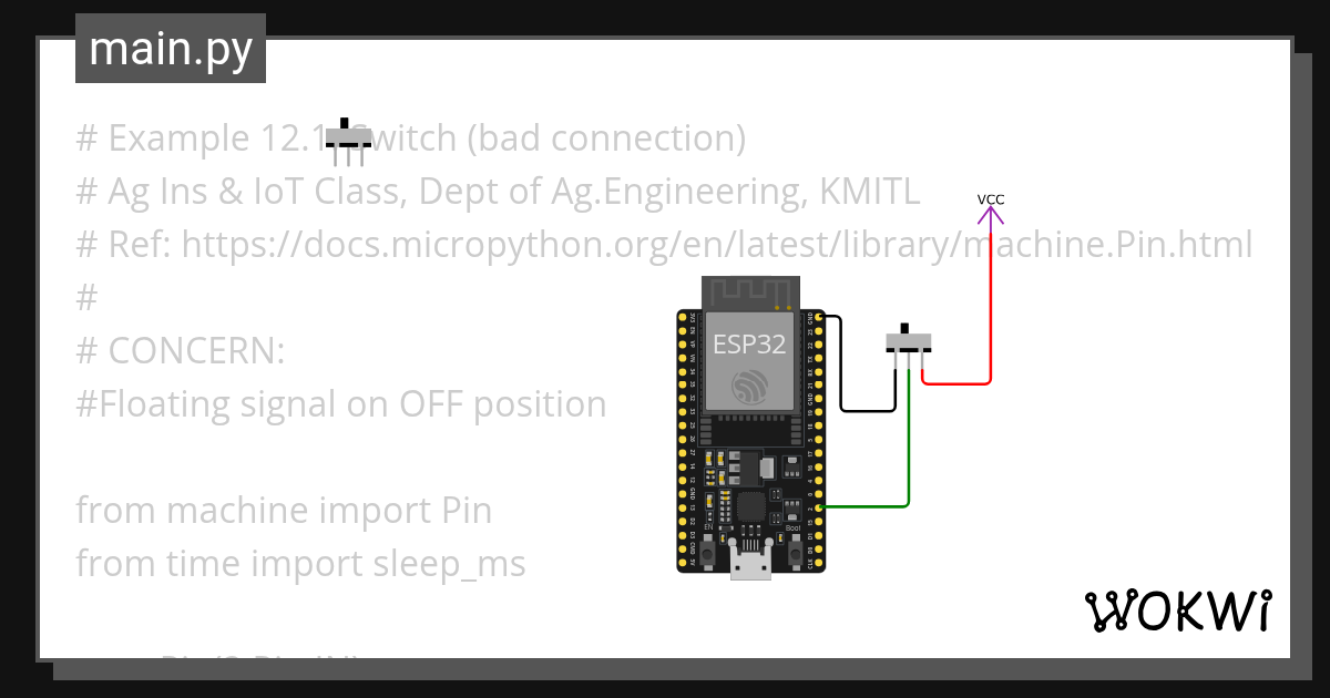 122 Simple Switch Connection Wokwi Esp32 Stm32 Arduino Simulator 