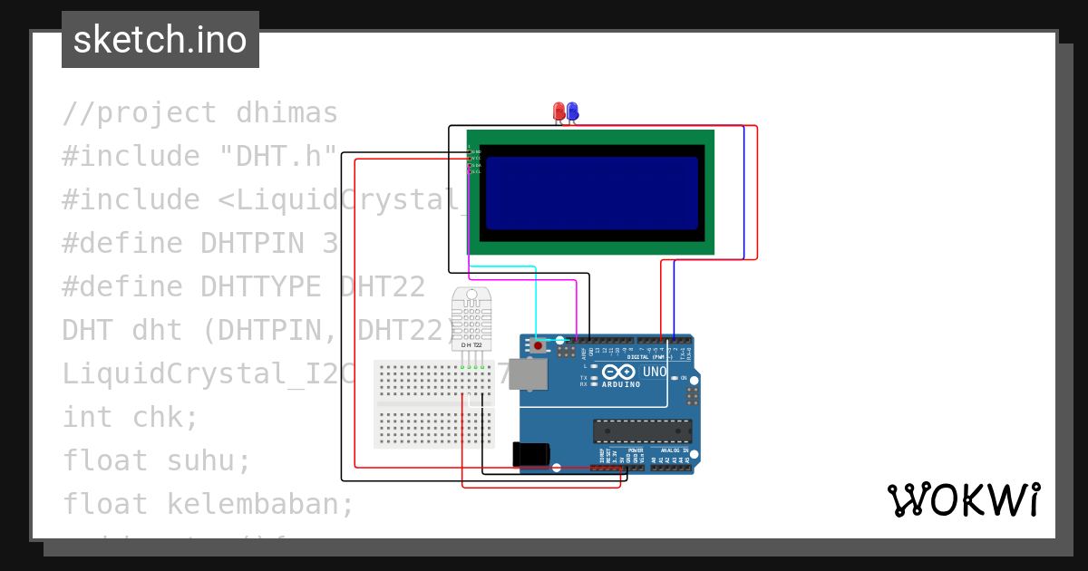 Dht22lcdled Dhimas Wokwi Esp32 Stm32 Arduino Simulator 