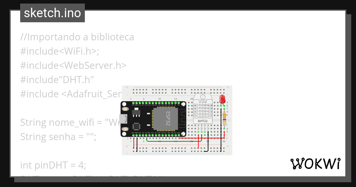 10_WebSever_DHT_LED - Wokwi ESP32, STM32, Arduino Simulator