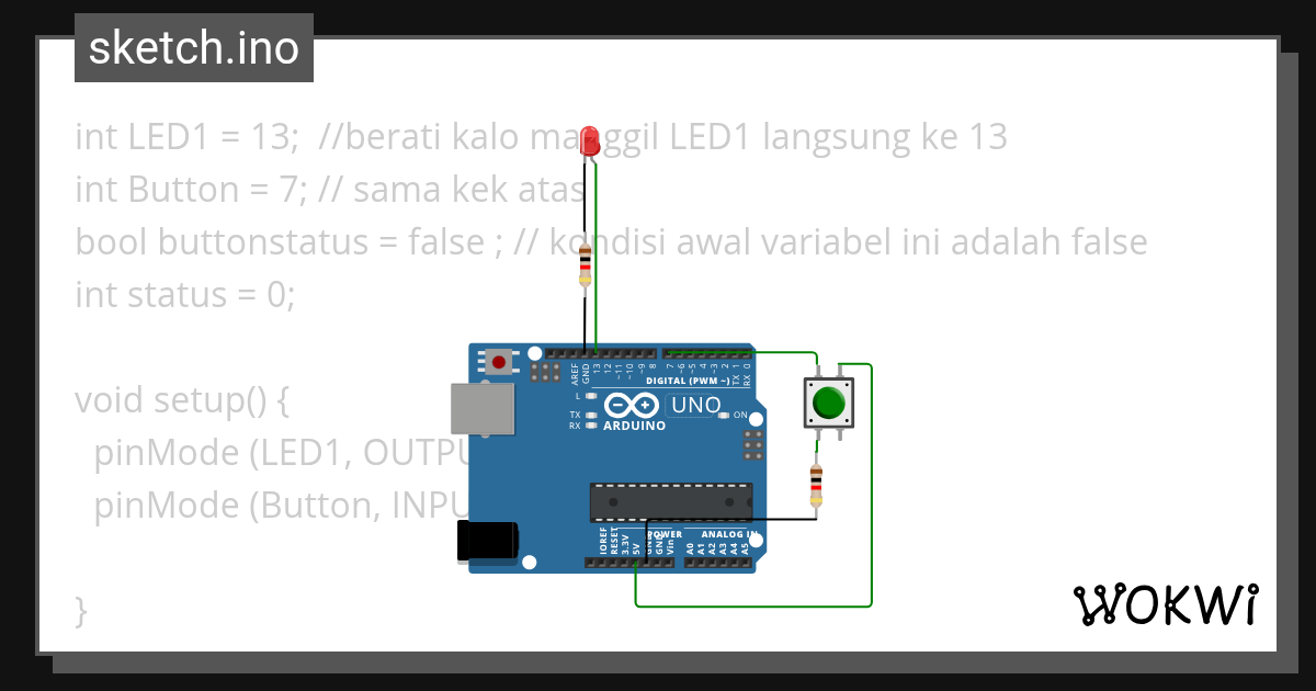 Switch Button Wokwi Esp32 Stm32 Arduino Simulator