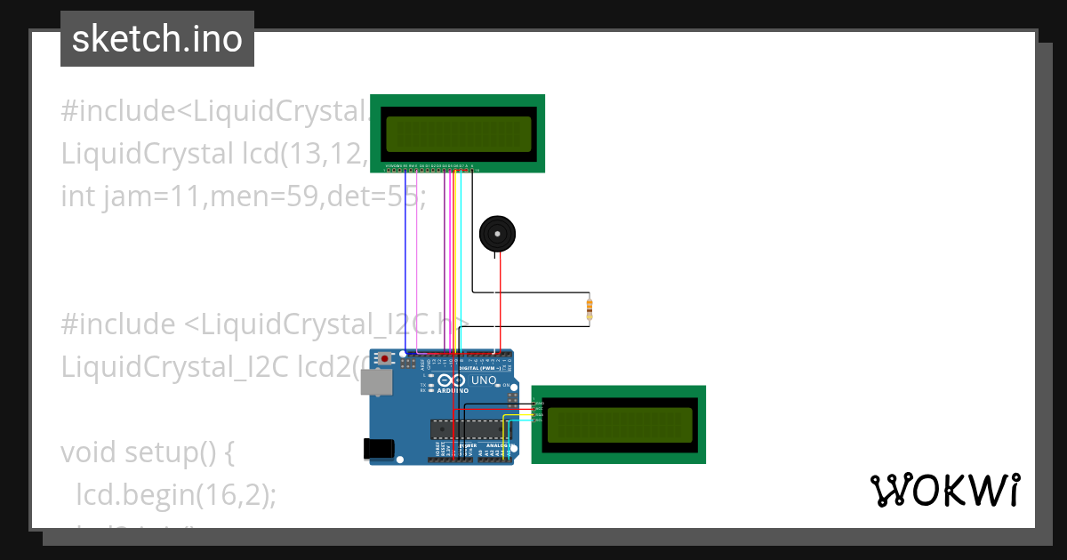 lcd 1 - Wokwi ESP32, STM32, Arduino Simulator