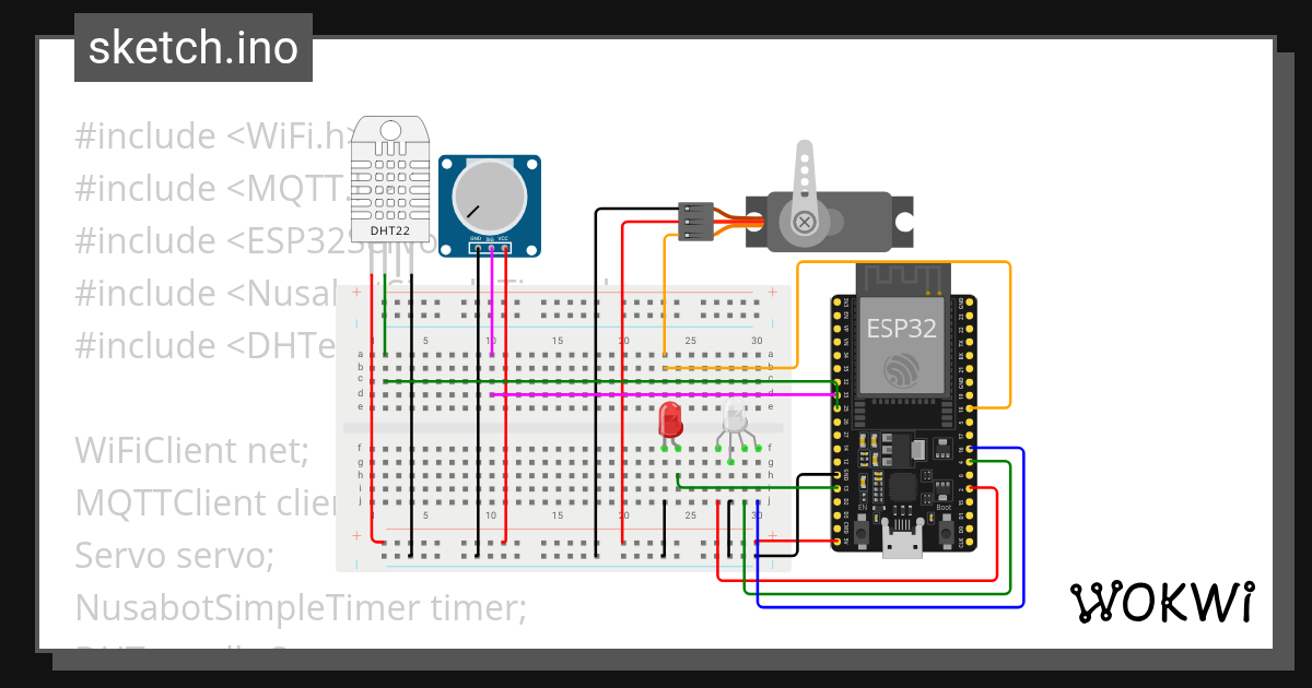 publish data dengan retain - Wokwi ESP32, STM32, Arduino Simulator