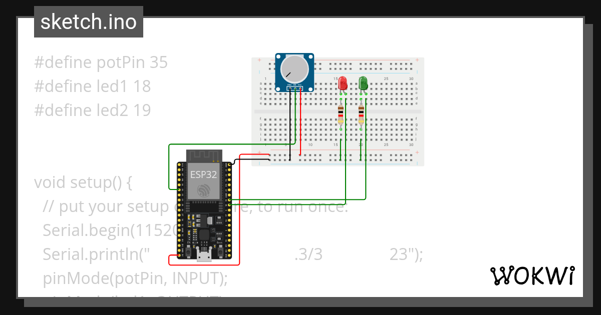 Lab 5 - Wokwi ESP32, STM32, Arduino Simulator