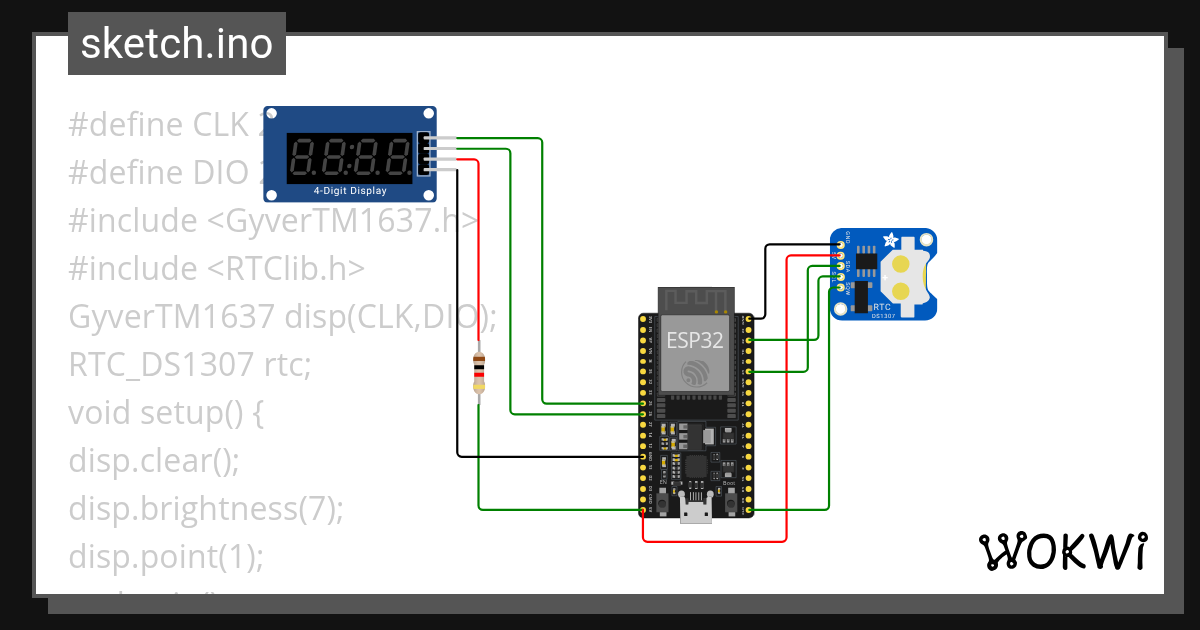 ต่อLED 4ขา Copy 1 - Wokwi ESP32, STM32, Arduino Simulator