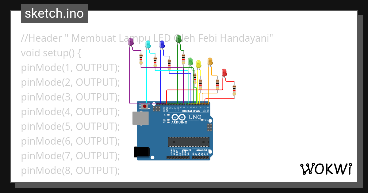 Tugas Proyek 4 Febi Handayani - Wokwi ESP32, STM32, Arduino Simulator