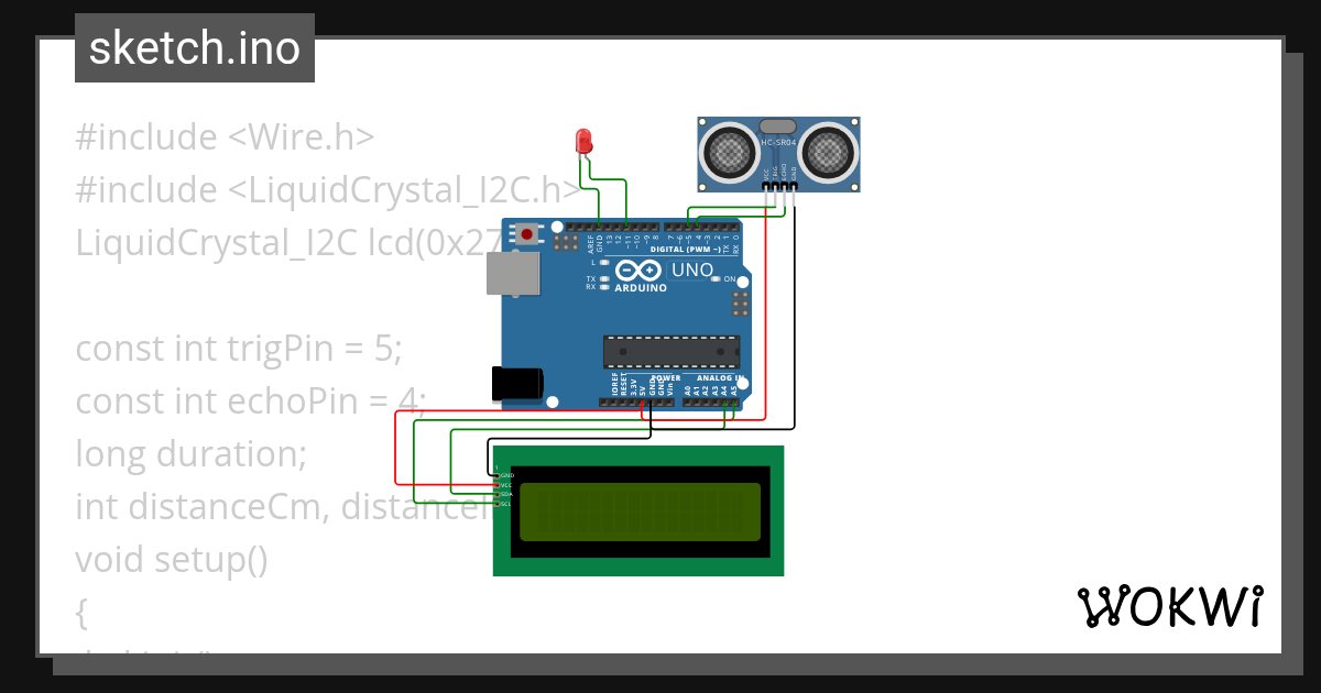 Obstacle Detection Unit Using Ultrasonic Sensor Copy Wokwi Esp32 6653