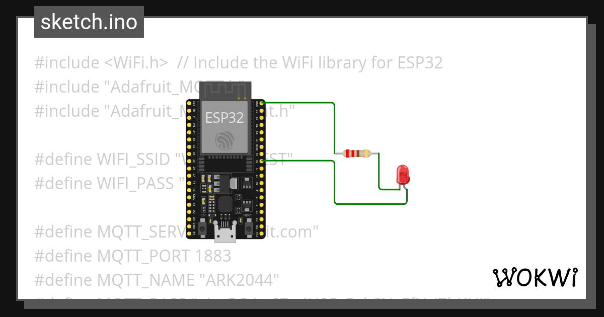 IOT Exp 5.1 - Wokwi ESP32, STM32, Arduino Simulator