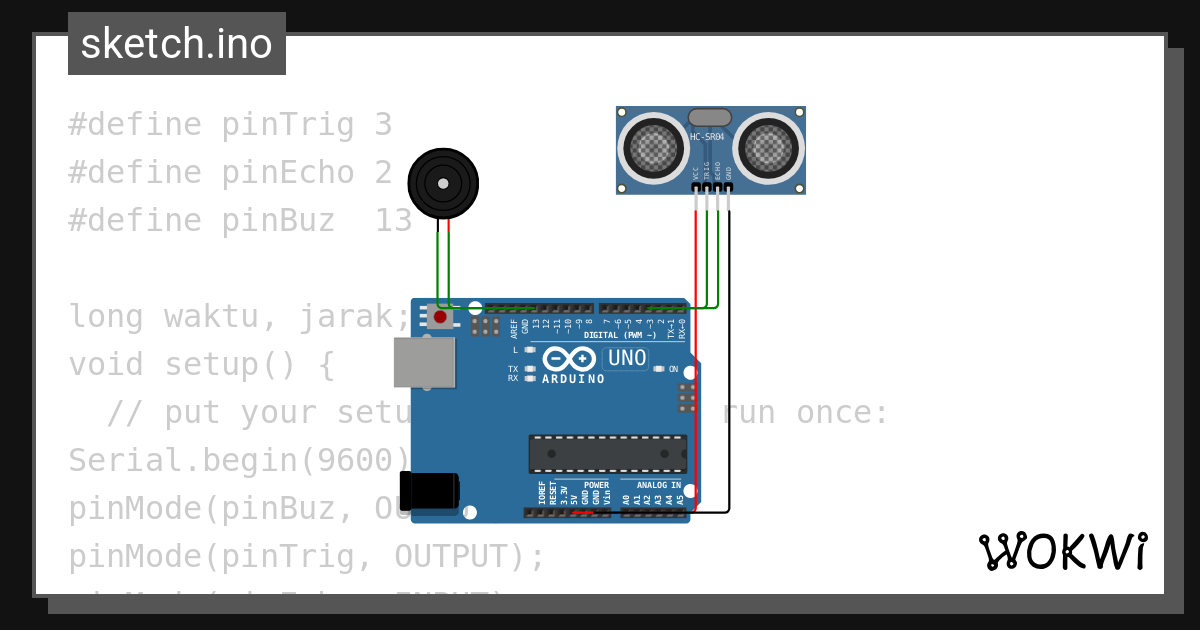 Sensor Parkiran Wokwi Esp32 Stm32 Arduino Simulator 5989