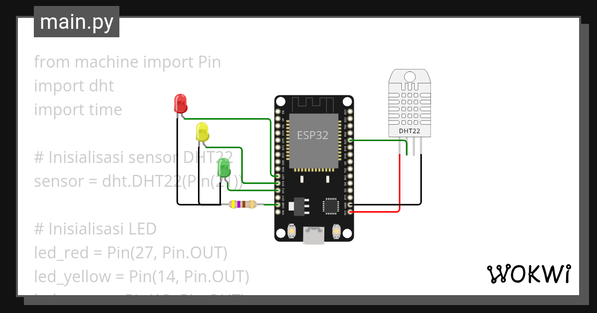 Praktik 6 - Wokwi ESP32, STM32, Arduino Simulator