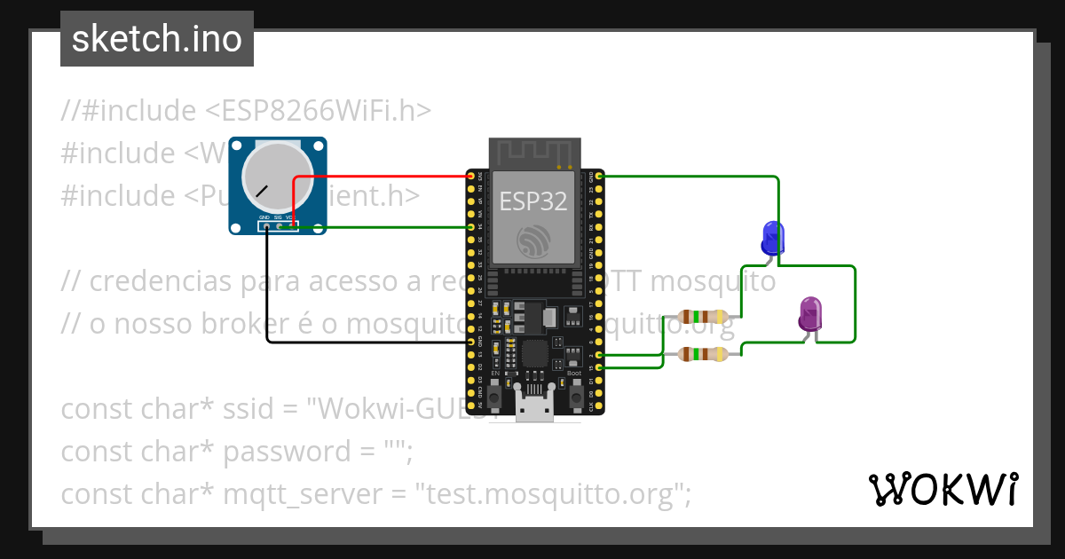 Mqtt-WiFi - Wokwi ESP32, STM32, Arduino Simulator Mqtt-WiFi - Wokwi ESP32, STM32, Arduino Simulator