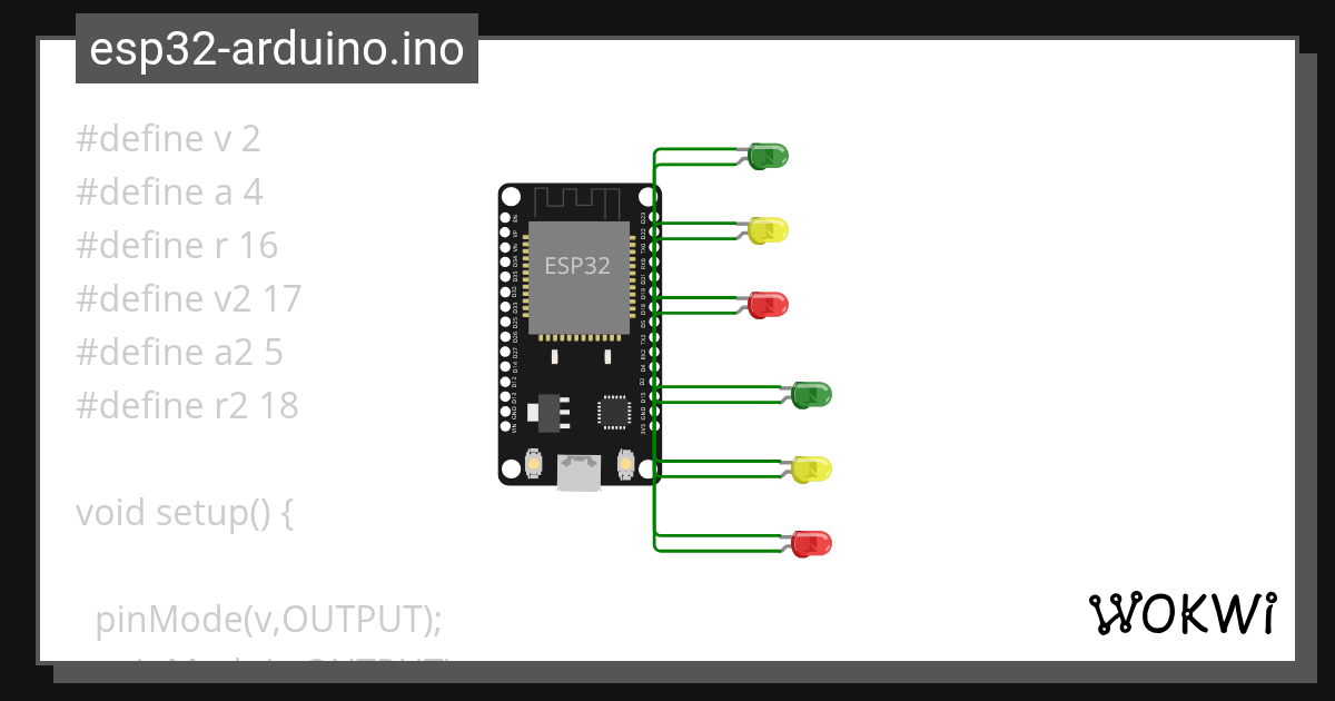 Evelyn semaforo2 - Wokwi ESP32, STM32, Arduino Simulator