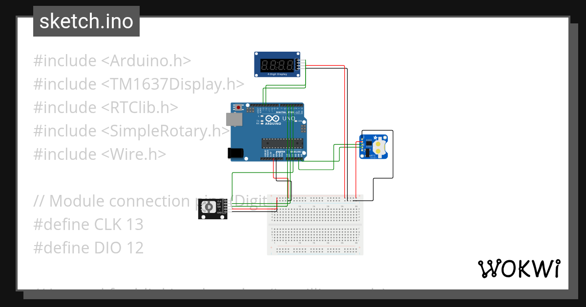 Alarm clock - Wokwi ESP32, STM32, Arduino Simulator