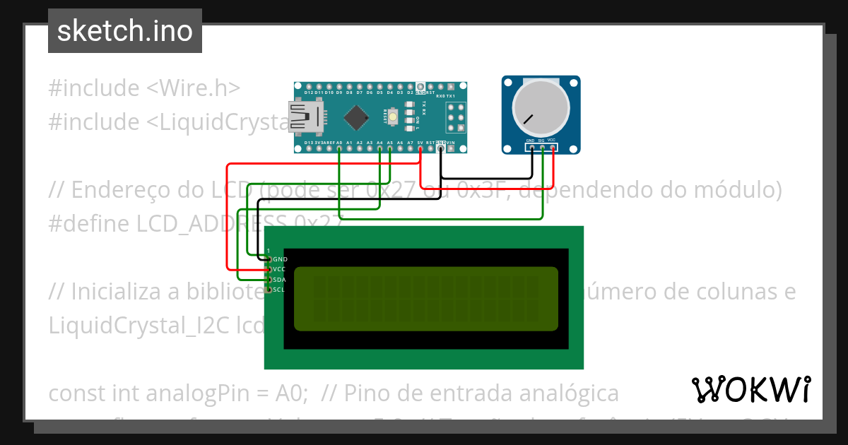 voltimetro - Wokwi ESP32, STM32, Arduino Simulator