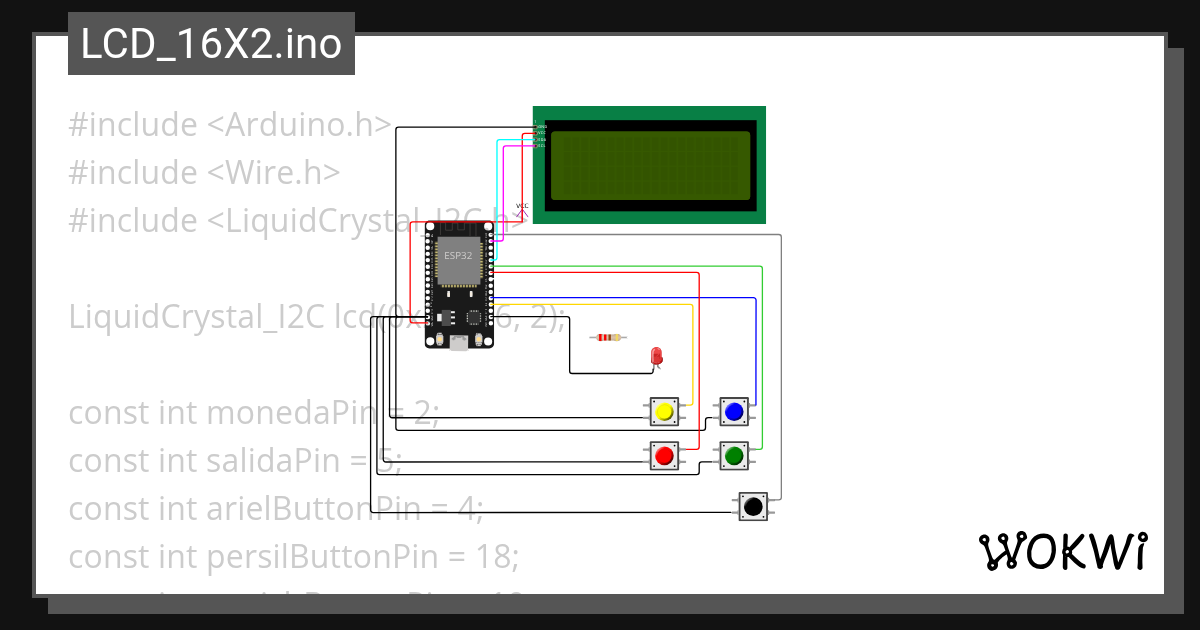 Sistemas Embebidos tarea 1 - Wokwi ESP32, STM32, Arduino Simulator
