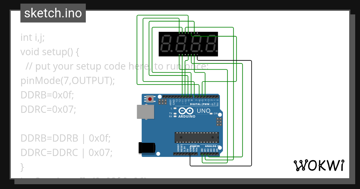 multi seg - Wokwi ESP32, STM32, Arduino Simulator multi seg - Wokwi ESP32, STM32, Arduino Simulator