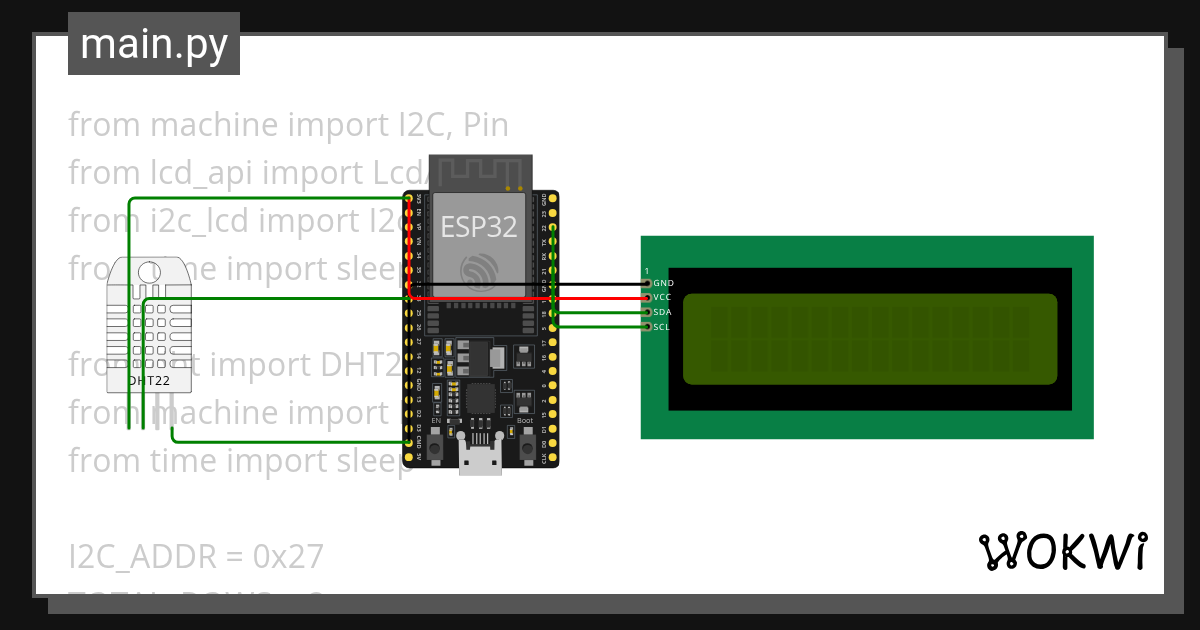 Latihan Suhu & Kelembapan rashya - Wokwi ESP32, STM32, Arduino Simulator
