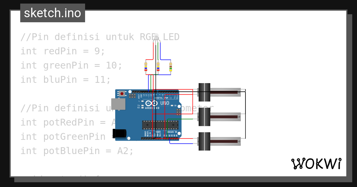 Slide Potensiometer Wokwi Esp32 Stm32 Arduino Simulator 7707