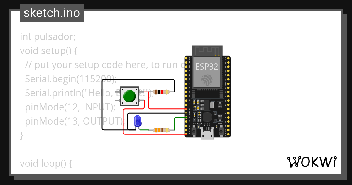 Senales Digitales 01 - Wokwi ESP32, STM32, Arduino Simulator