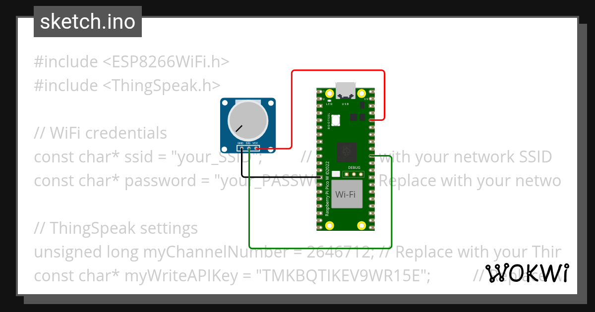 pot with pico_w thingspeak - Wokwi ESP32, STM32, Arduino Simulator