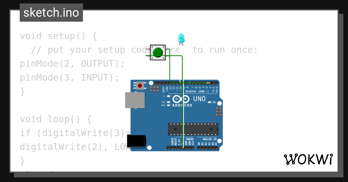 Kode Kelap Kelip Wokwi Esp32 Stm32 Arduino Simulator 0605