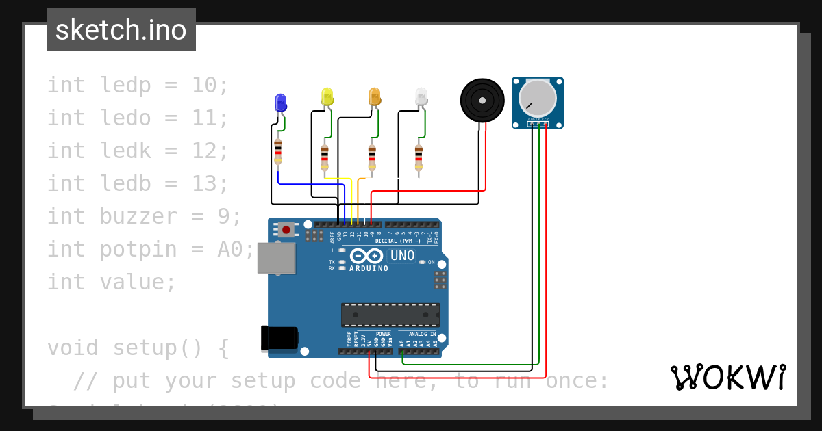 Project Buzzer Potensino Arista Xiib Wokwi Esp32 Stm32 Arduino Simulator