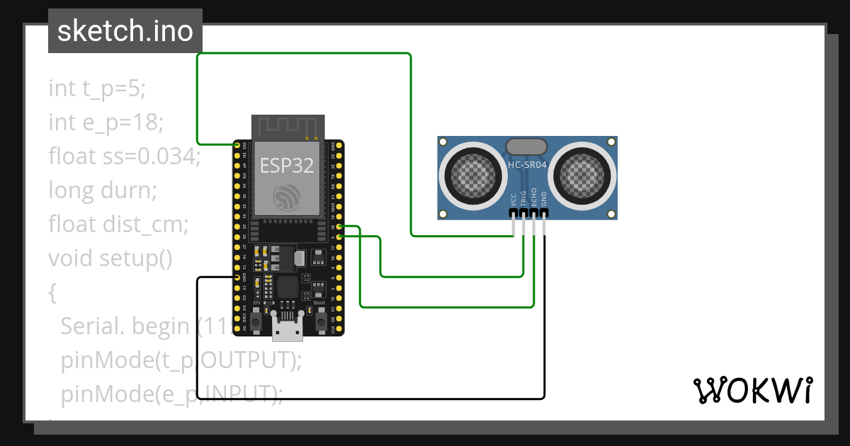 experiment 8 - Wokwi ESP32, STM32, Arduino Simulator