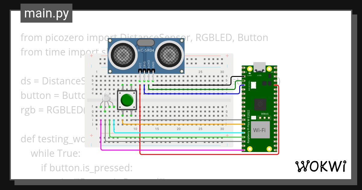 Distancesensorpy Wokwi Esp32 Stm32 Arduino Simulator 