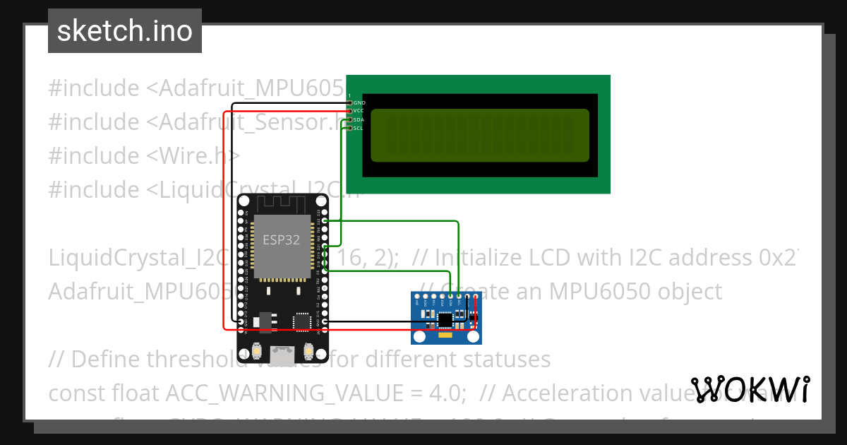 Parkinsons monitor - Wokwi ESP32, STM32, Arduino Simulator