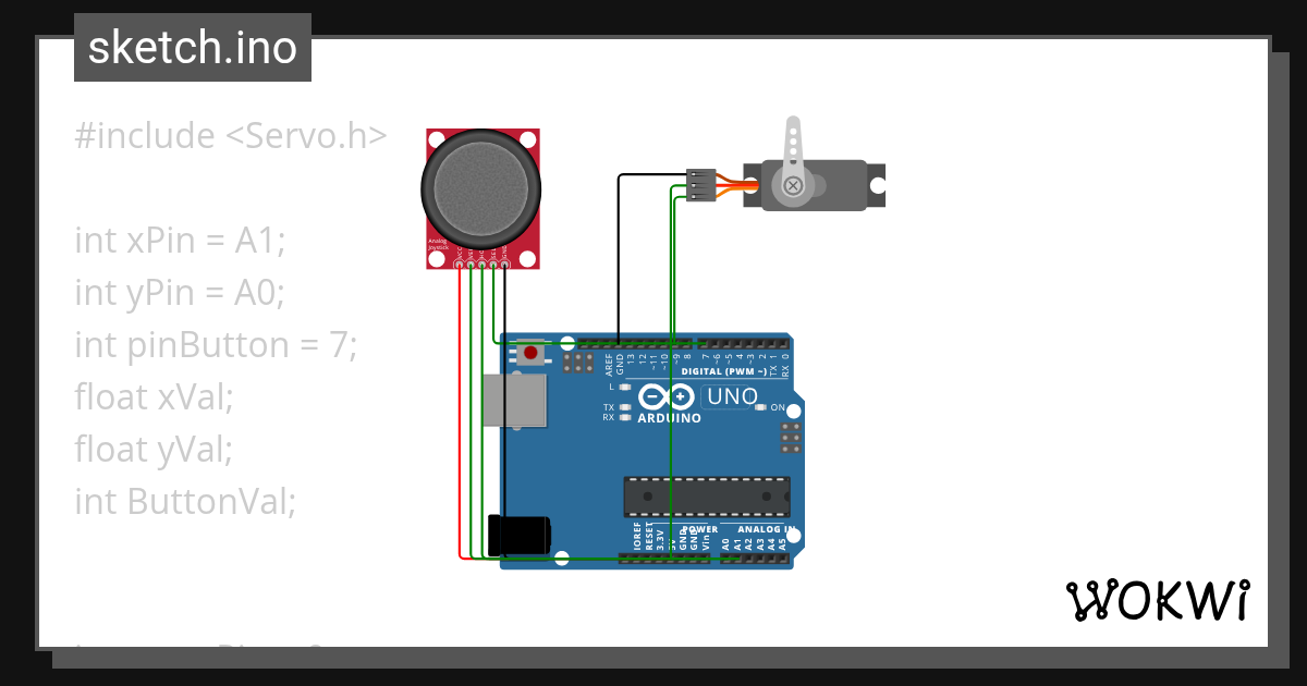 JOystick and Button - Wokwi ESP32, STM32, Arduino Simulator