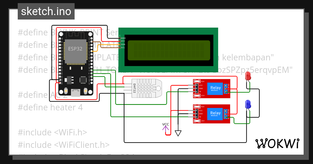Pengkondisi Suhu Ruang Copy - Wokwi ESP32, STM32, Arduino Simulator