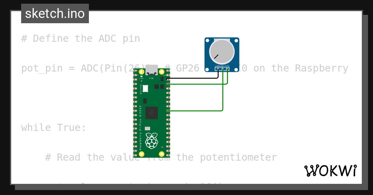 Navi Potientiometer Wokwi Esp32 Stm32 Arduino Simulator 4160