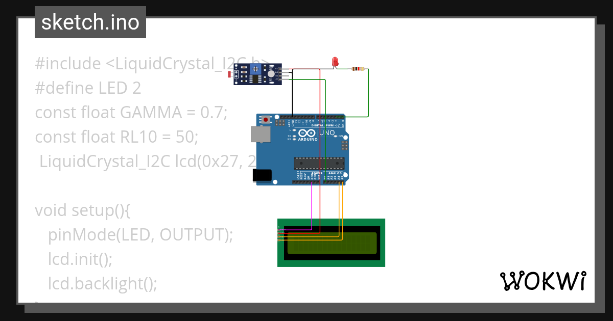 sensor cahaya kel. XIID - Wokwi ESP32, STM32, Arduino Simulator