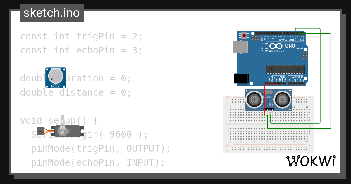 超音波 Wokwi Esp32 Stm32 Arduino Simulator 0966