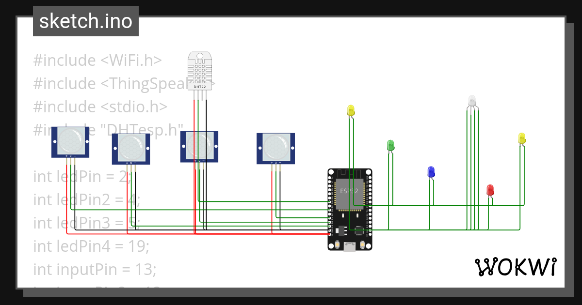 home automation 6969 - Wokwi ESP32, STM32, Arduino Simulator