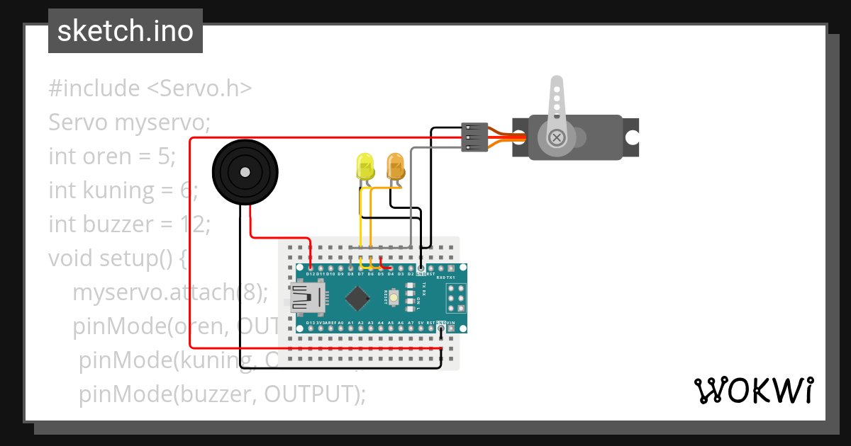 belajar robotik 2 - Wokwi ESP32, STM32, Arduino Simulator