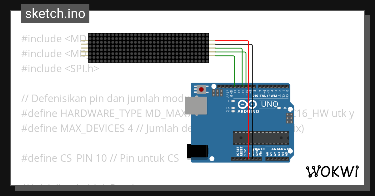 Running led 2 - Wokwi ESP32, STM32, Arduino Simulator
