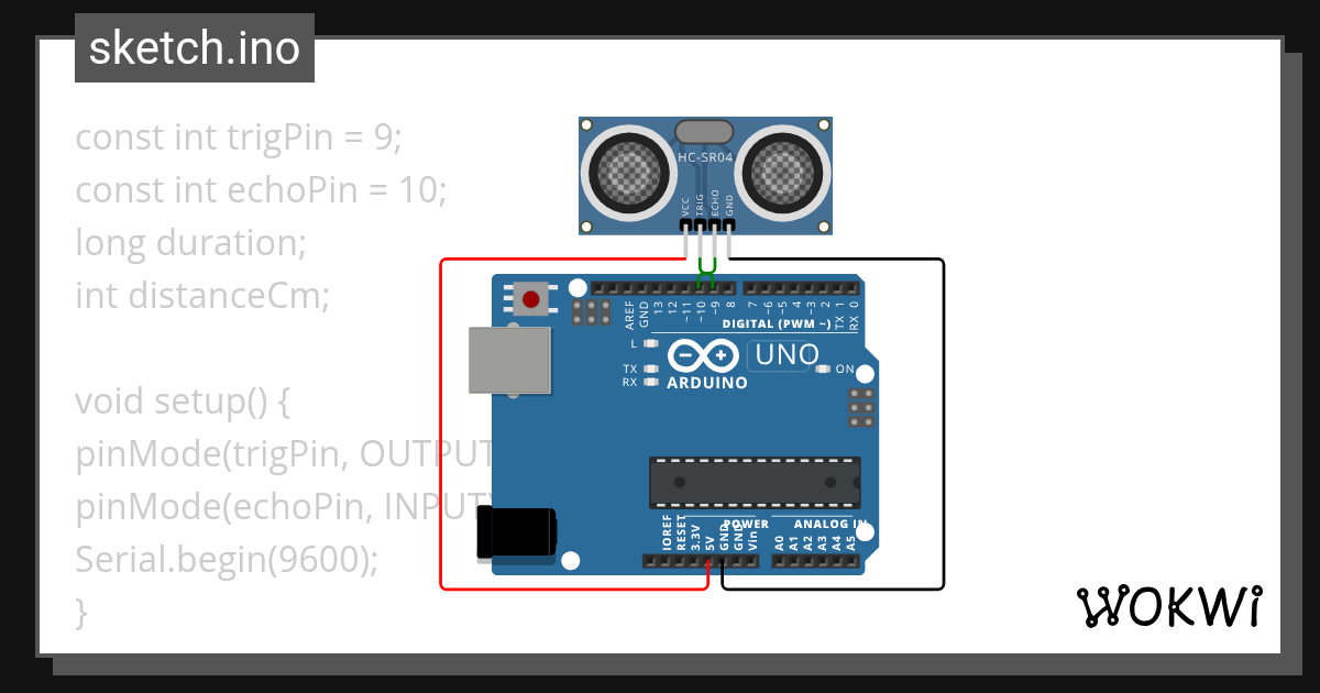 Ultra Sonic - Wokwi ESP32, STM32, Arduino Simulator Ultra Sonic - Wokwi ESP32, STM32, Arduino Simulator