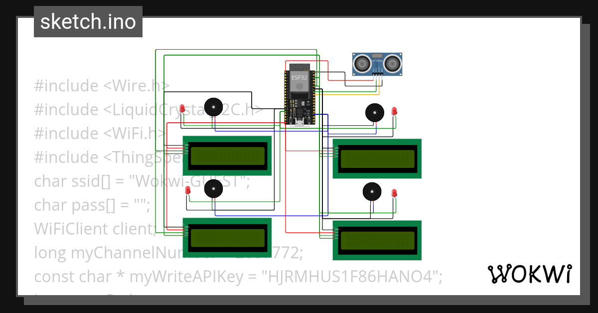 water level management - Wokwi ESP32, STM32, Arduino Simulator