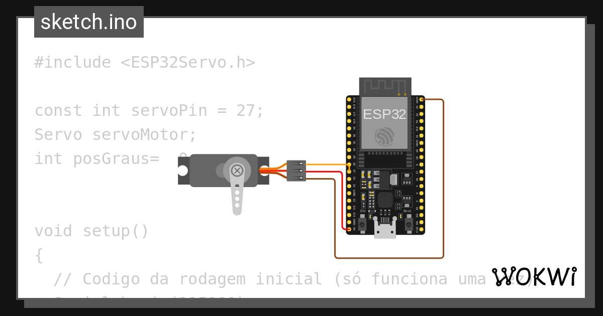 Motor Slave Simples Wokwi Esp32 Stm32 Arduino Simulator