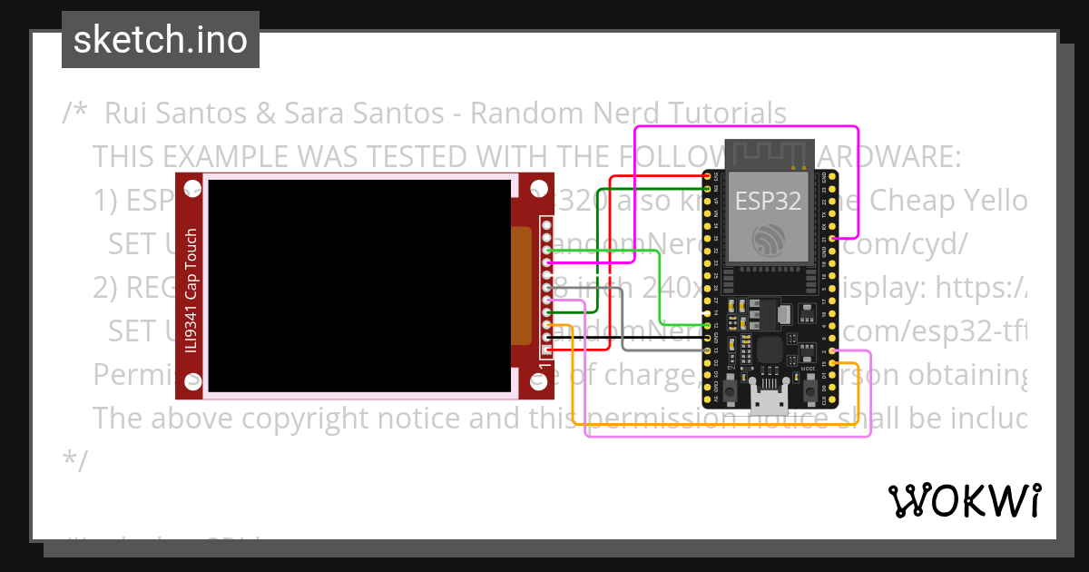 Wokwi - Online ESP32, STM32, Arduino Simulator