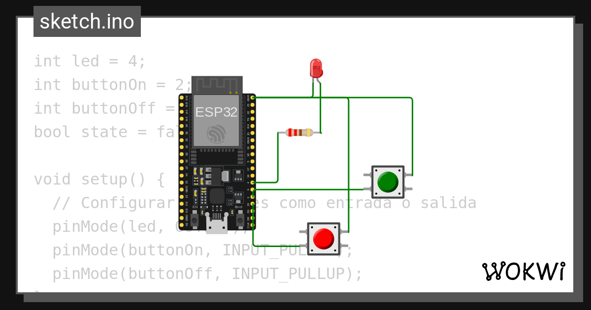 2 Botton En C Wokwi Esp32 Stm32 Arduino Simulator 7828