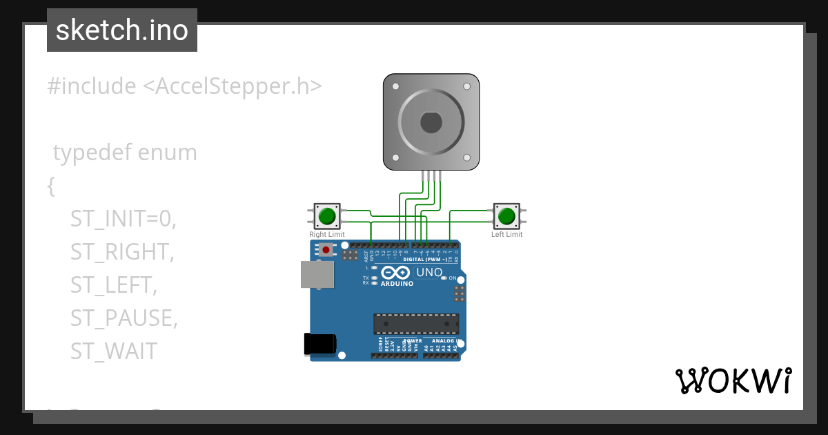 stepper_clothesline - Wokwi ESP32, STM32, Arduino Simulator