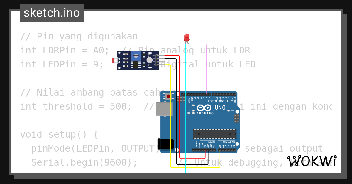 Sensor Ldr Aura Wokwi Esp32 Stm32 Arduino Simulator 1232