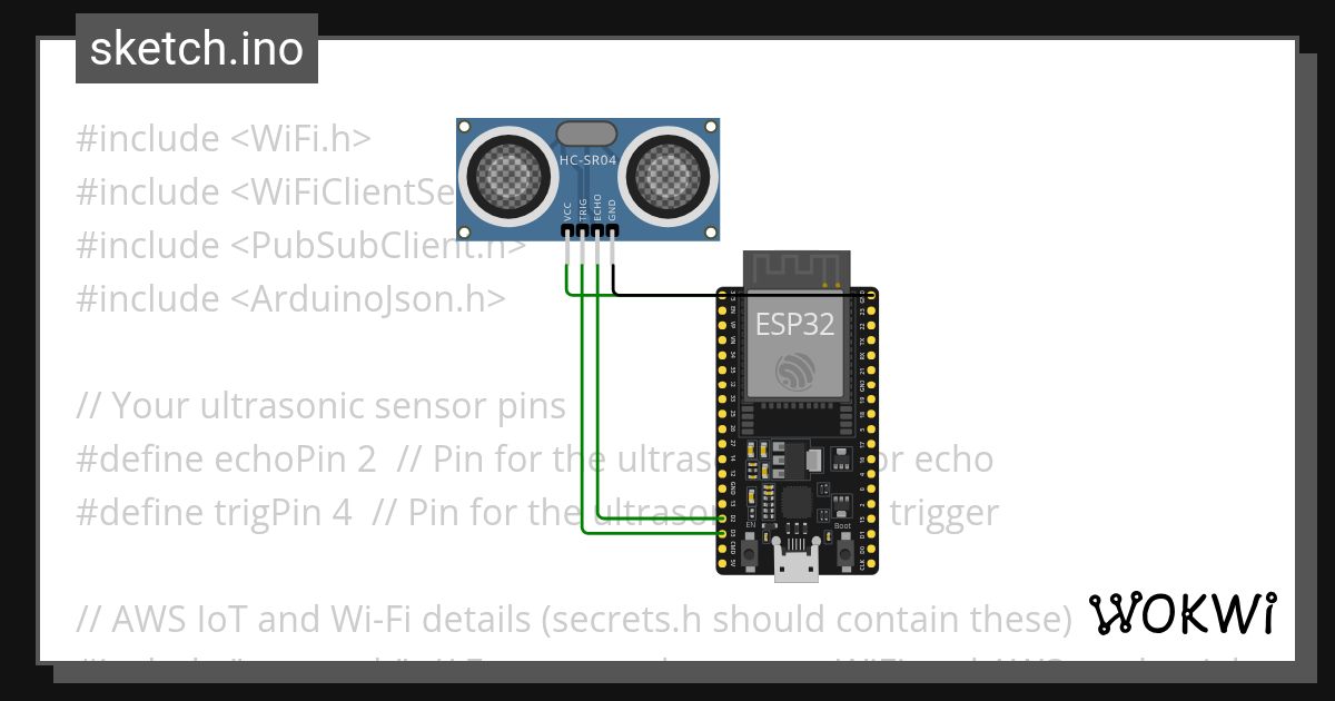 smartbin - Wokwi ESP32, STM32, Arduino Simulator