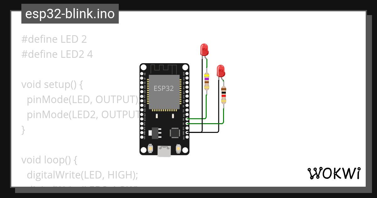 ESP-32LED BLYNK - Wokwi ESP32, STM32, Arduino Simulator