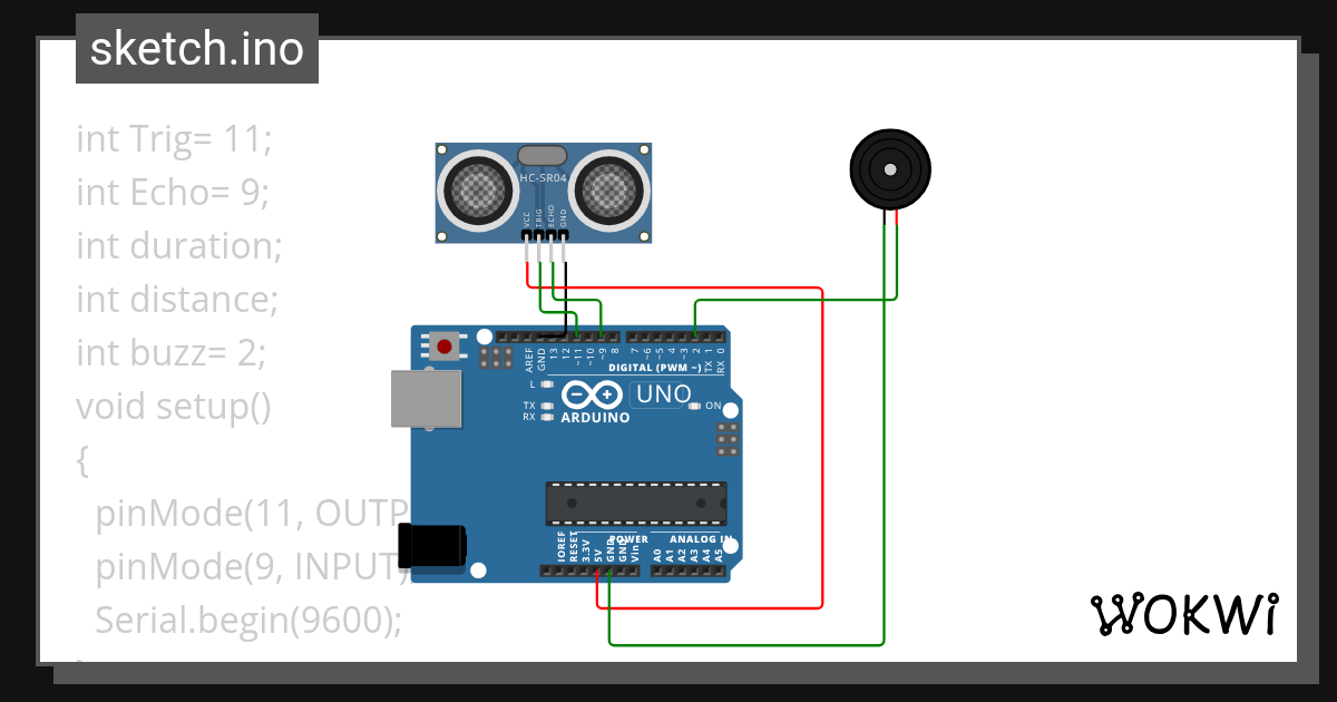 Car Sensor Wokwi Esp32 Stm32 Arduino Simulator