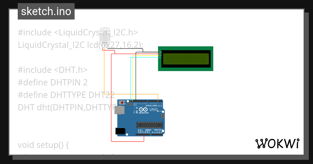 18sendisuhu Dan Kelembaban Wokwi Esp32 Stm32 Arduino Simulator 